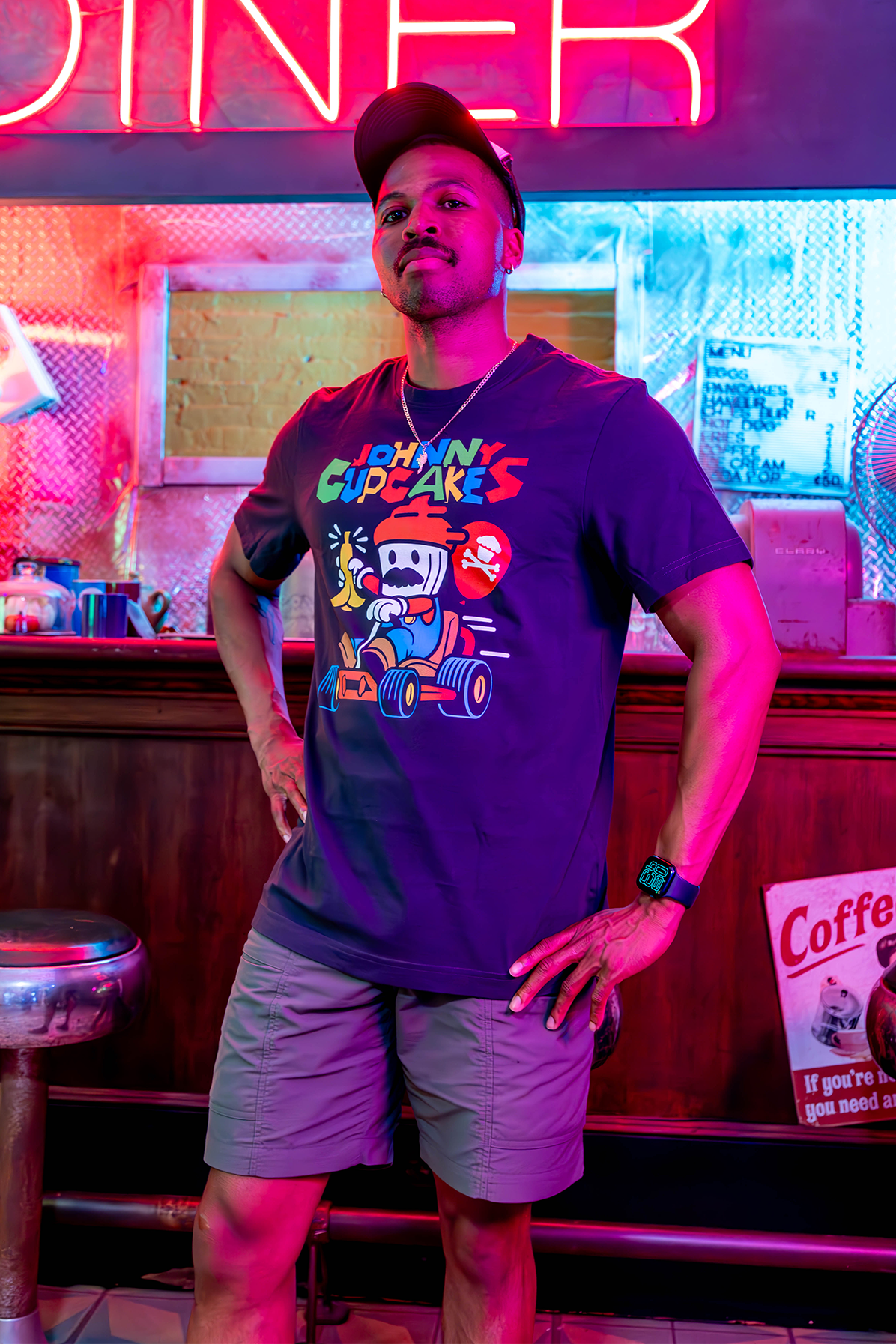 Men's Red Racing Plumber Short Sleeve Premium Tee