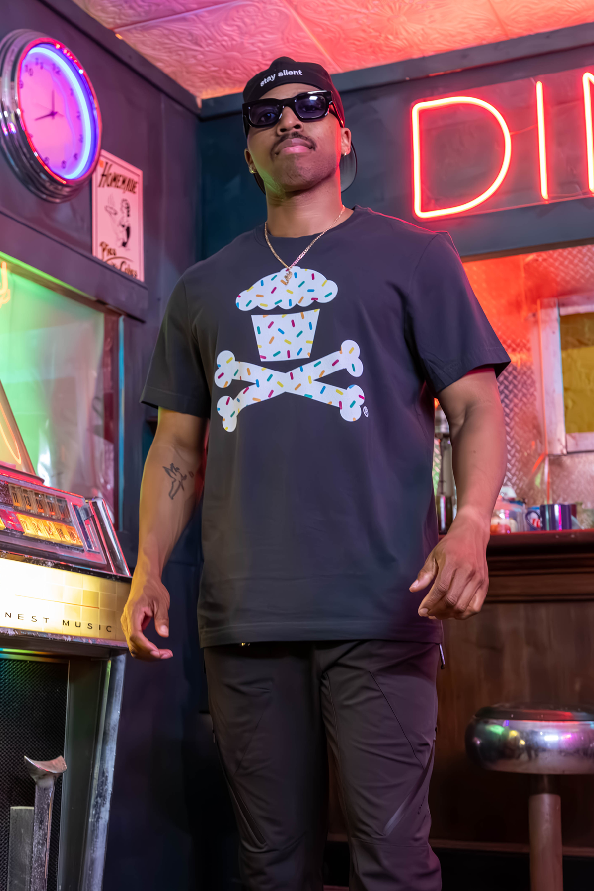 Mens Sprinkles Crossbones Short Sleeve Premium Tee